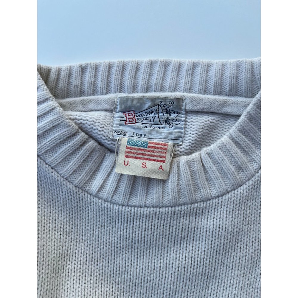 1986 Cheerleader Captain Eileen Sweater Music Notes “… Gem